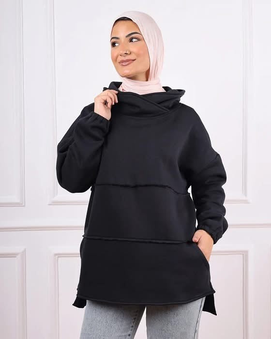 Side Cut Hoodie – ElleScarfs