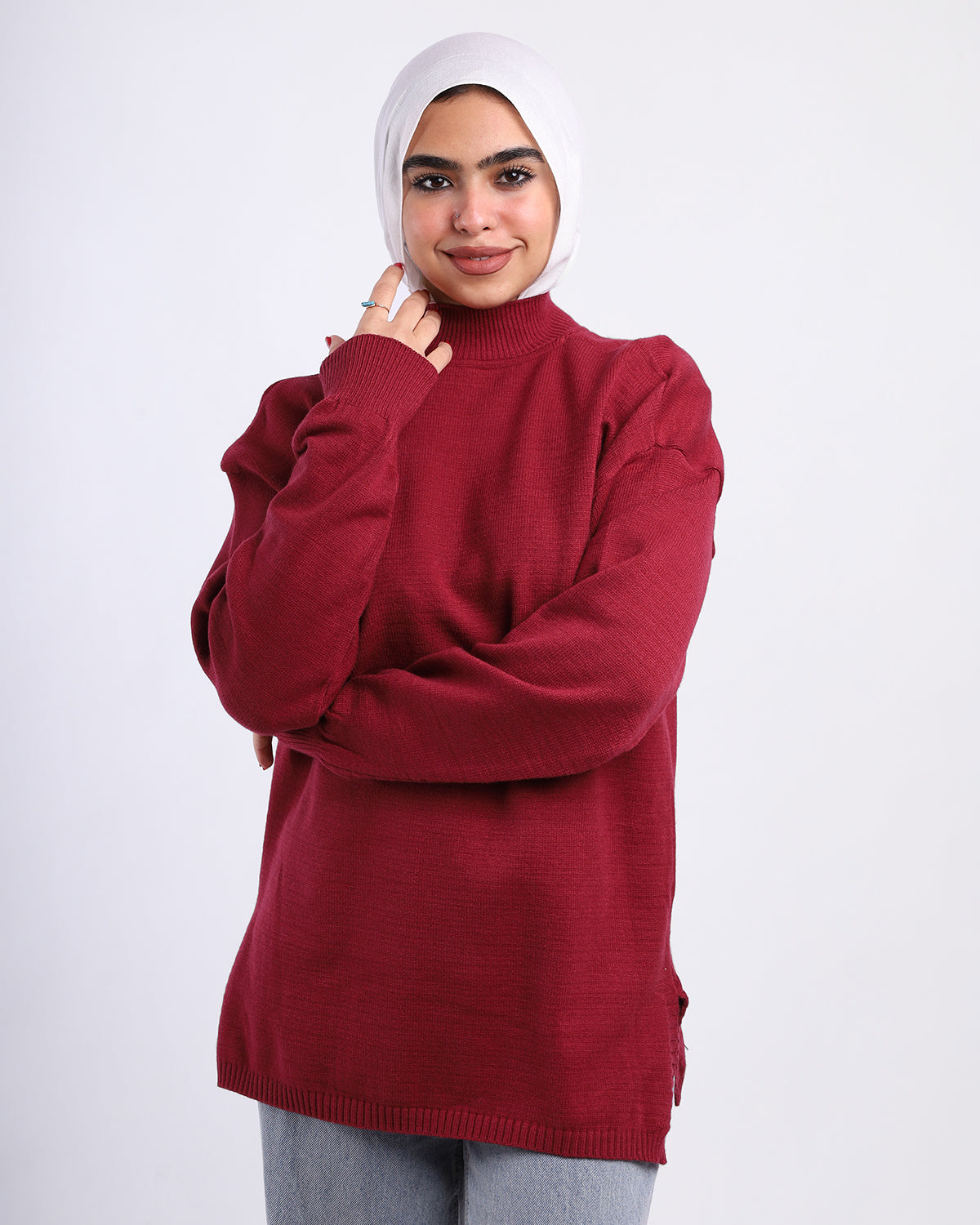 Side cut Basic pullover 4 – ElleScarfs